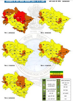 Orange Alert for Heavy Rainfall in 5 Uttarakhand Districts for Next 24 ...